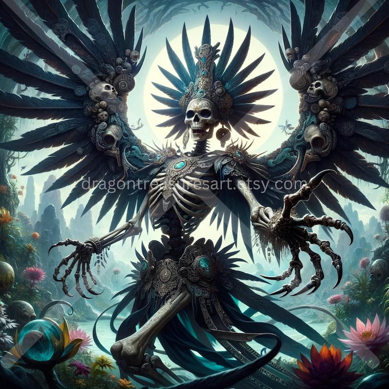 Itzpapalotl Download: Digital Art, Instant Downloadable Wallpaper ...