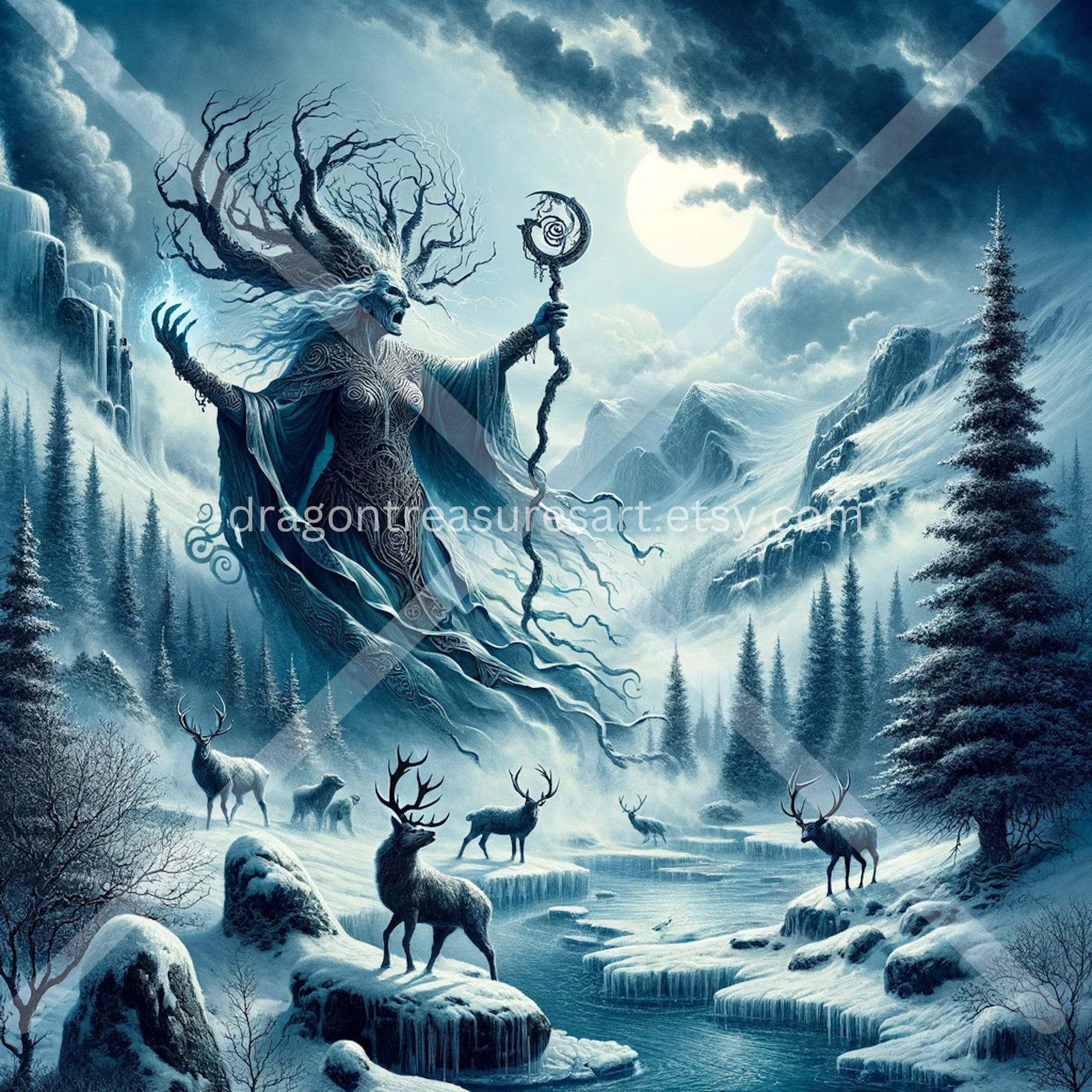 The Cailleach Download: Digital Art, Instant Downloadable Wallpaper ...