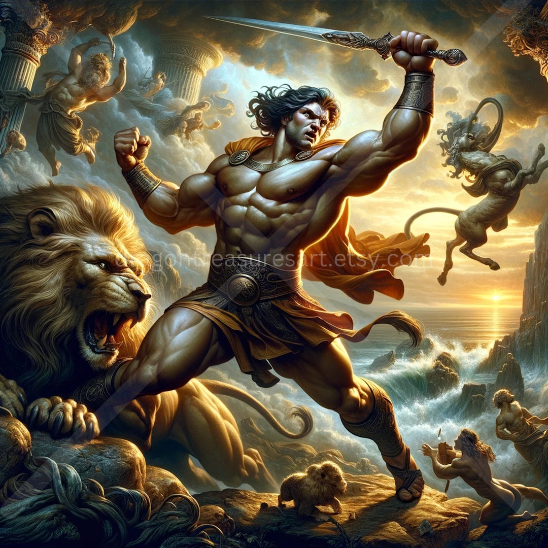 Hercules Download: Digital Art, Instant Downloadable Wallpaper ...