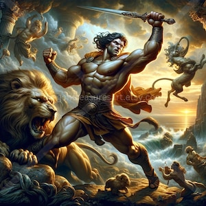 Hercules Download: Digital Art, Instant Downloadable Wallpaper ...