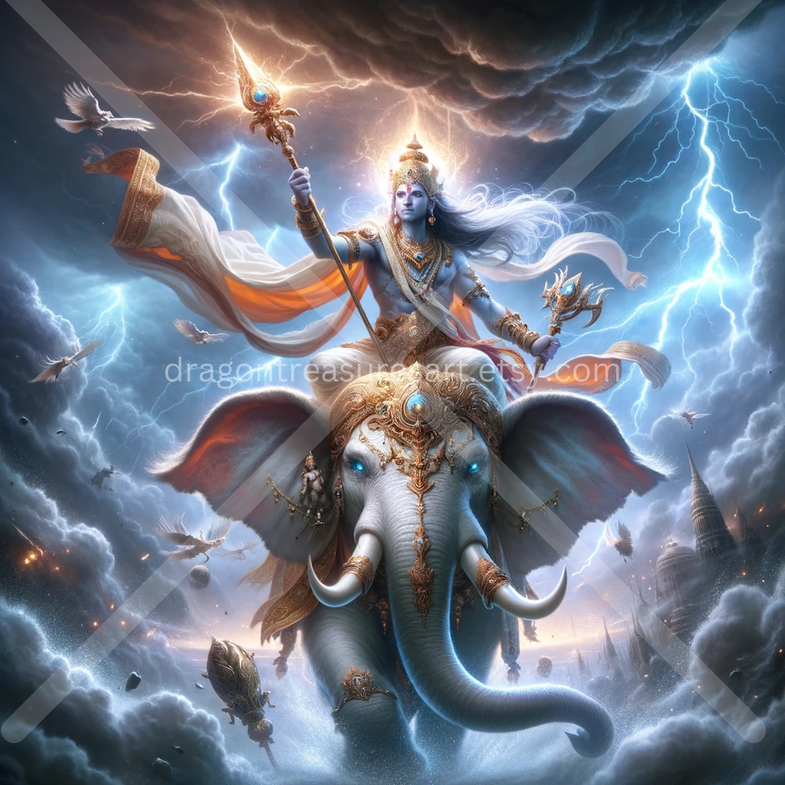 Indra Download: Digital Art, Instant Downloadable Wallpaper ...