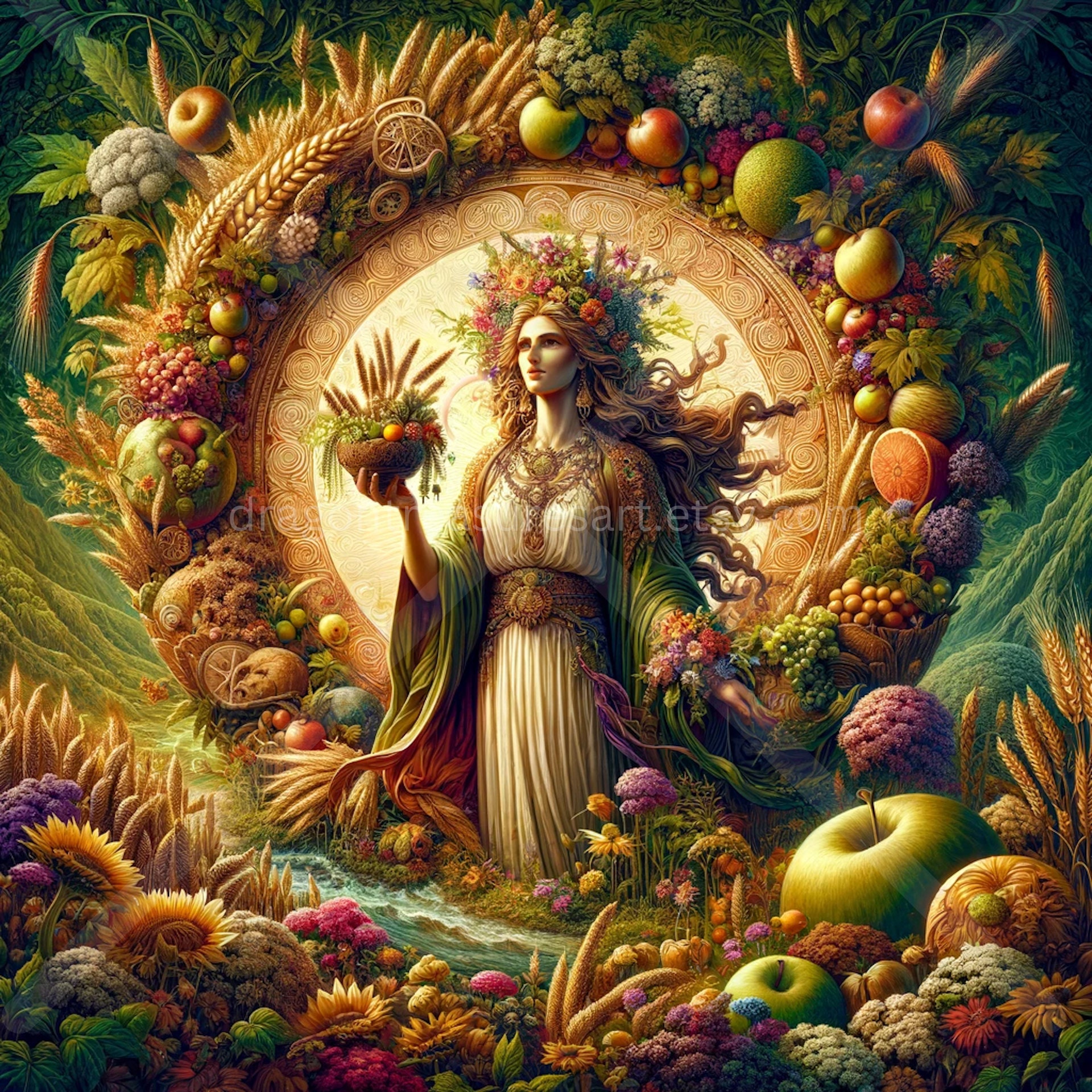 Demeter Download: Digital Art, Instant Downloadable Wallpaper ...