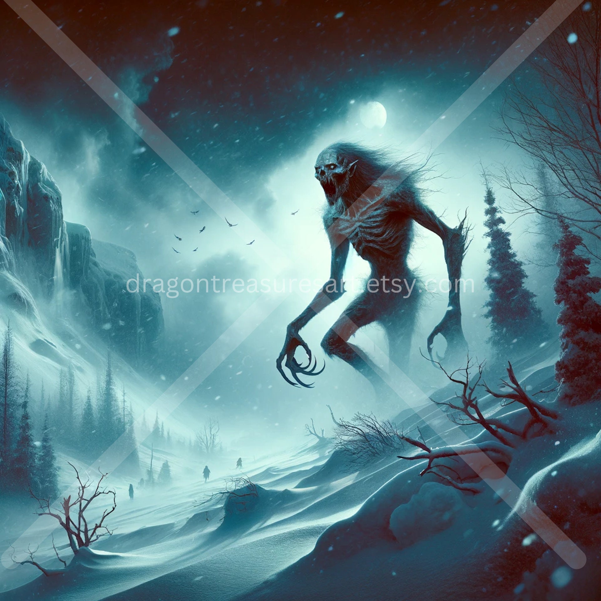 Wendigo Download: Digital Art, Instant Downloadable Wallpaper ...