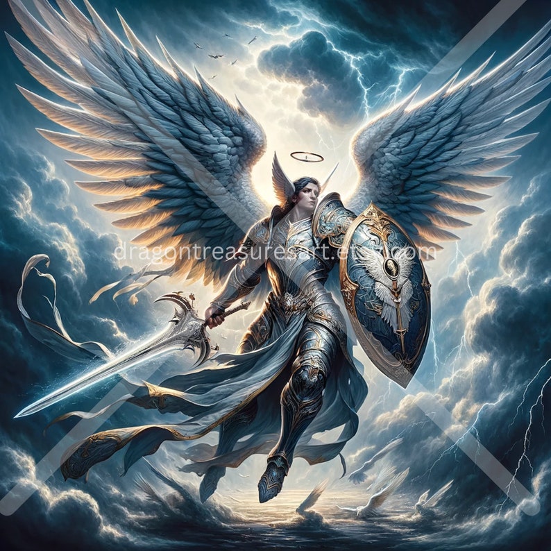 Angel Knight Download: Digital Art, Instant Downloadable Wallpaper ...