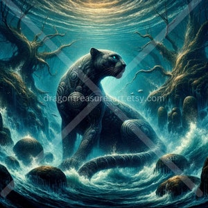 Underwater Panther Download: Digital Art, Instant Downloadable ...
