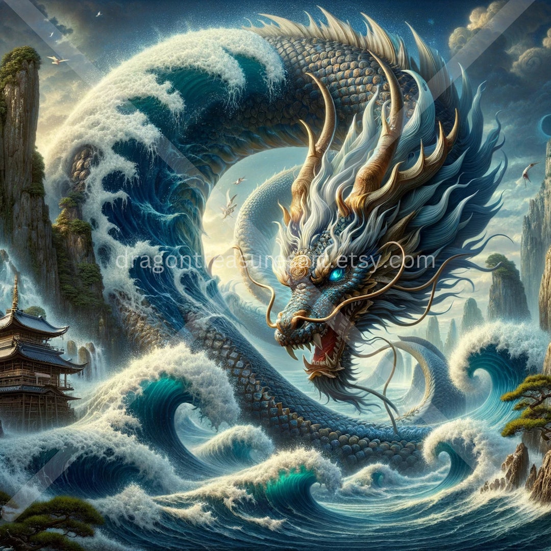 Dragon God Download: Digital Art, Instant Downloadable Wallpaper ...