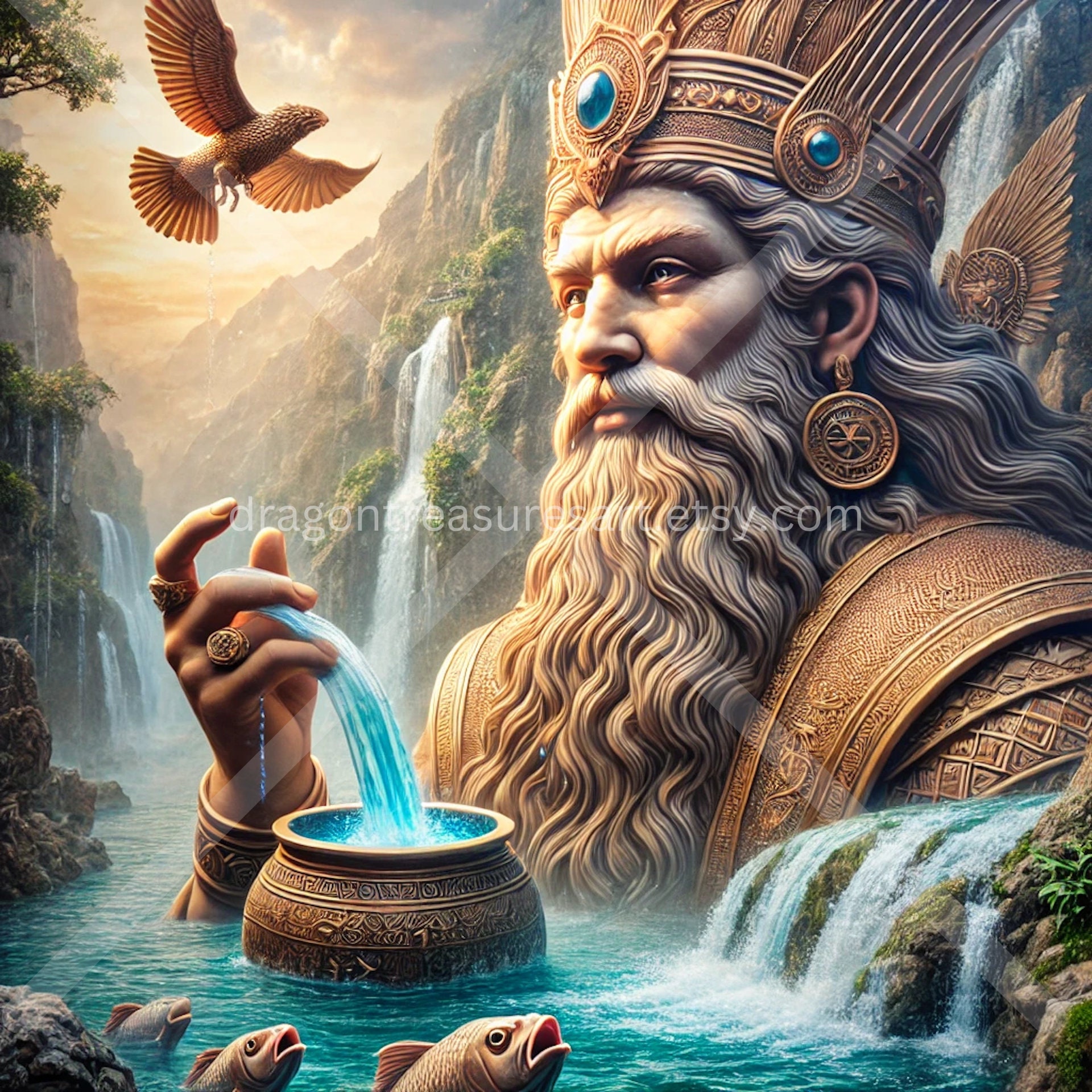 Enki Download: Digital Art, Instant Downloadable Wallpaper ...