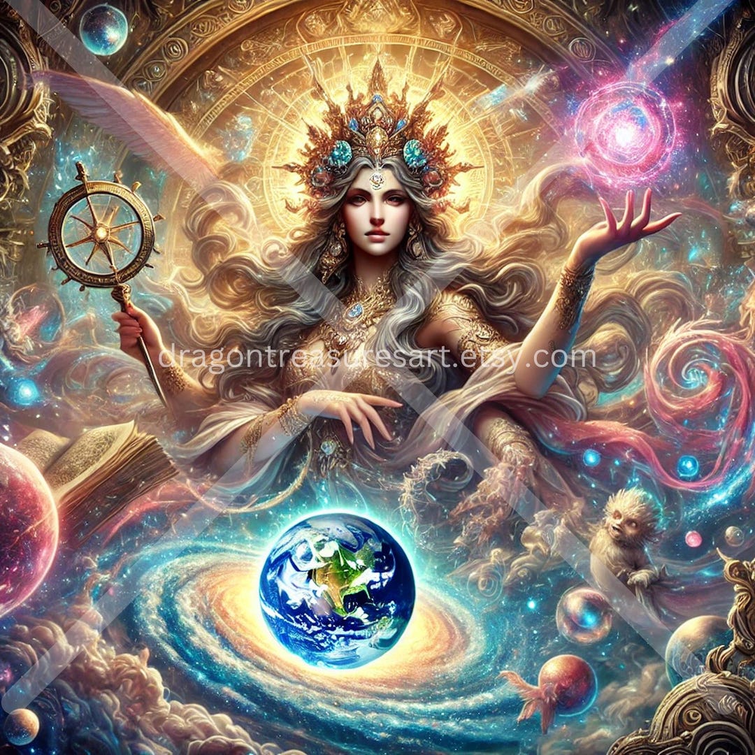 Nuwa, the Creator Goddess Download: Digital Art, Instant Downloadable ...