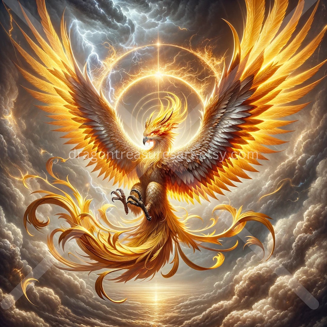 Radiant Phoenix Download: Digital Art, Instant Downloadable Wallpaper ...