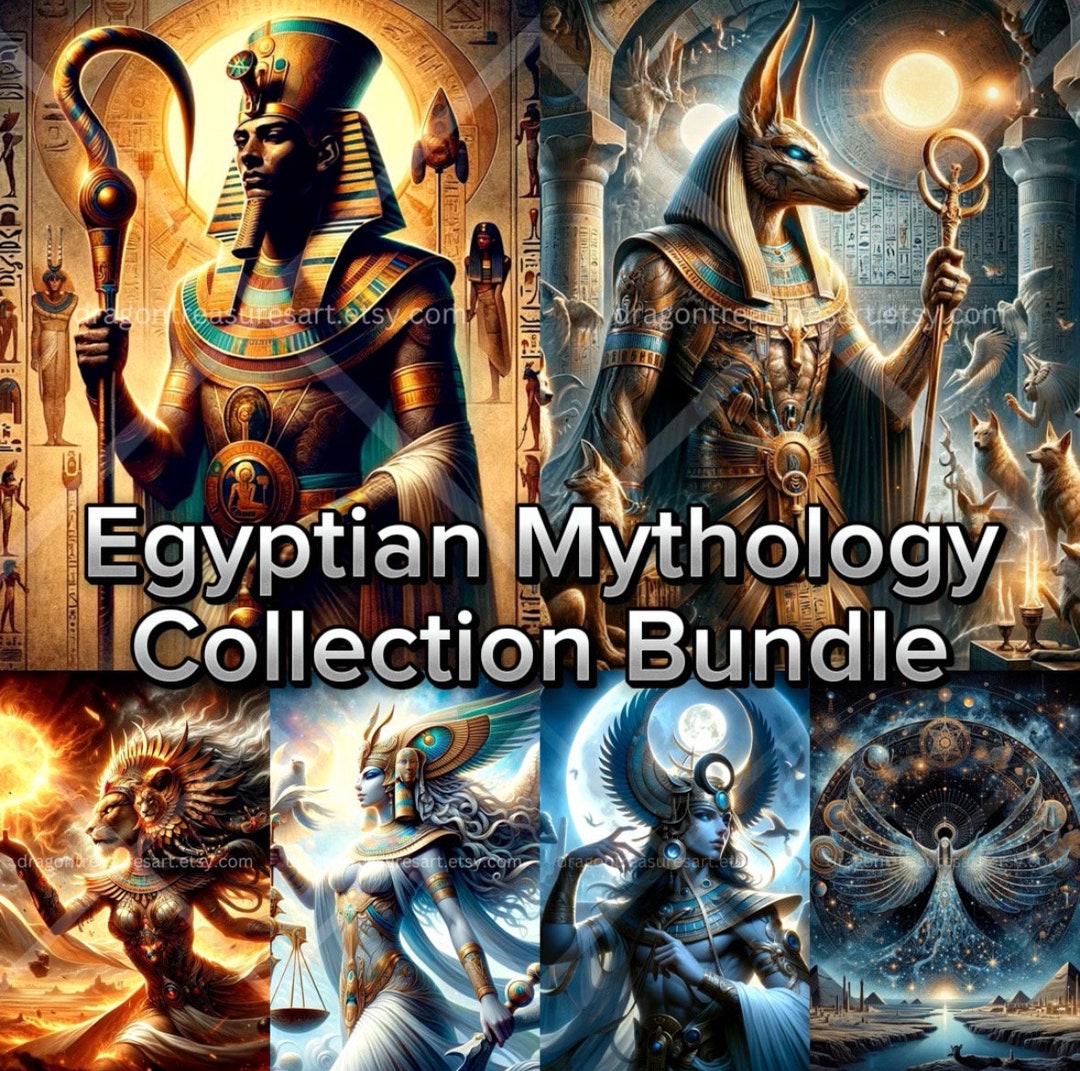 Egyptian Mythology Collection Bundle: Digital Art, Instant Downloadable ...
