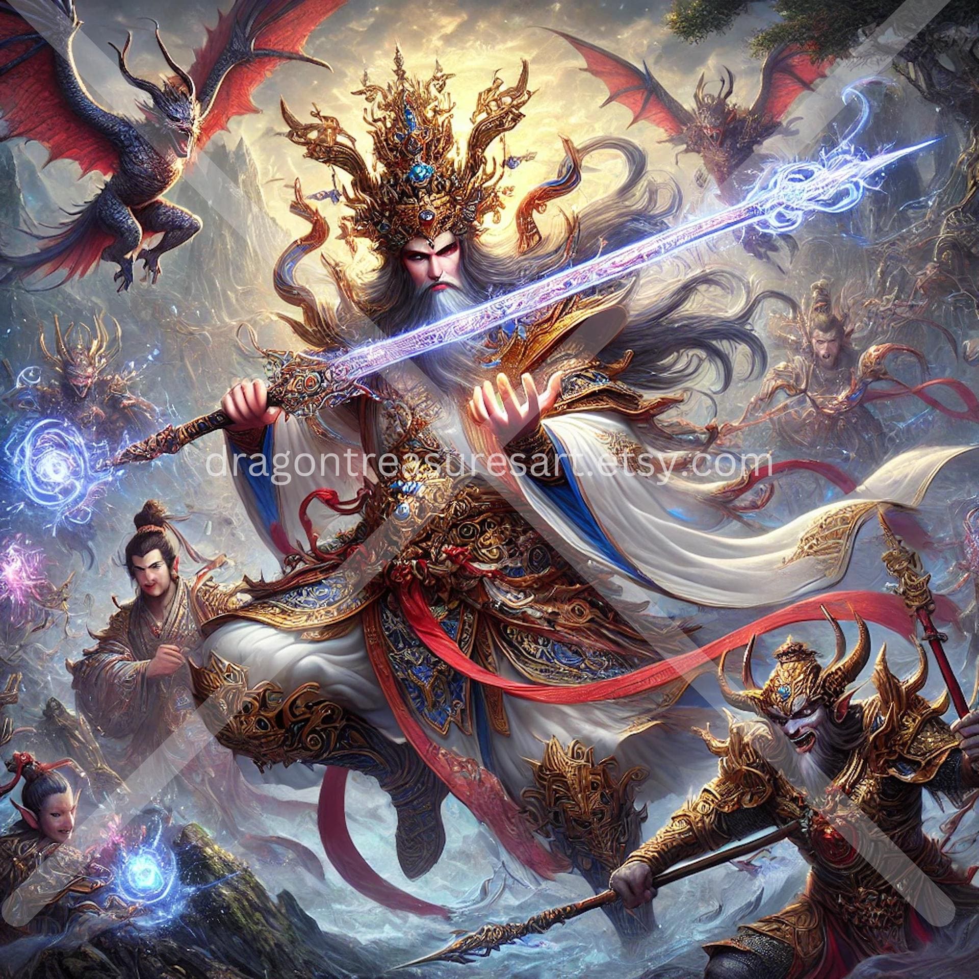 Zhong Kui, the Demon Queller Download: Digital Art, Instant ...