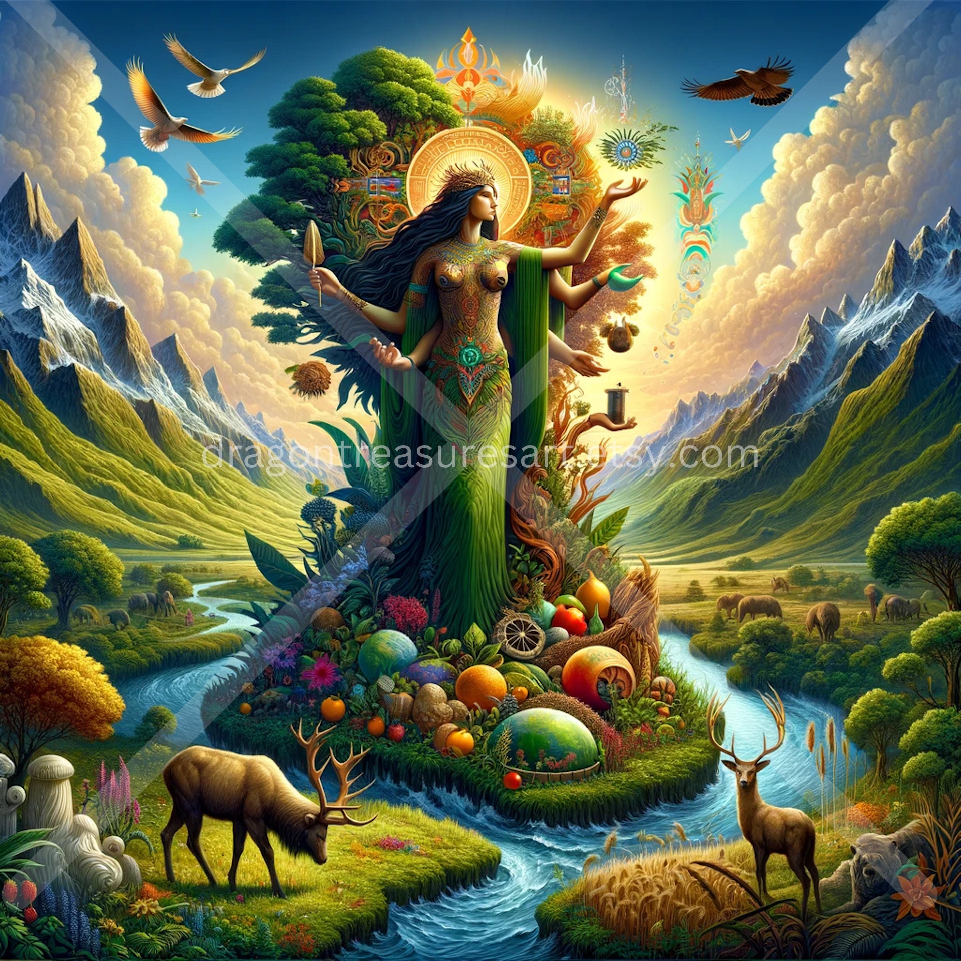 Ninhursag Download: Digital Art, Instant Downloadable Wallpaper ...