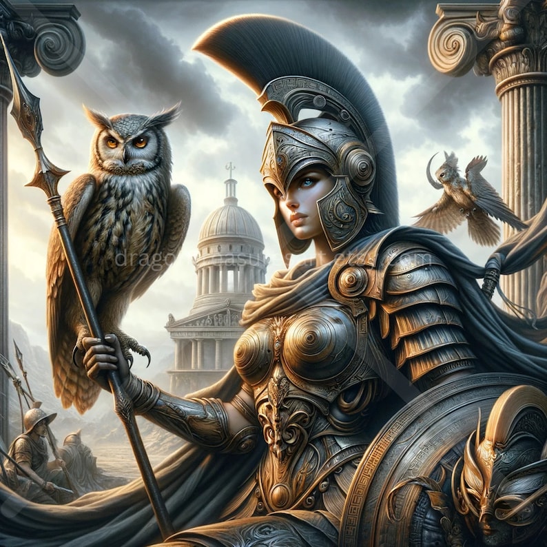 Athena Download: Digital Art, Instant Downloadable Wallpaper ...