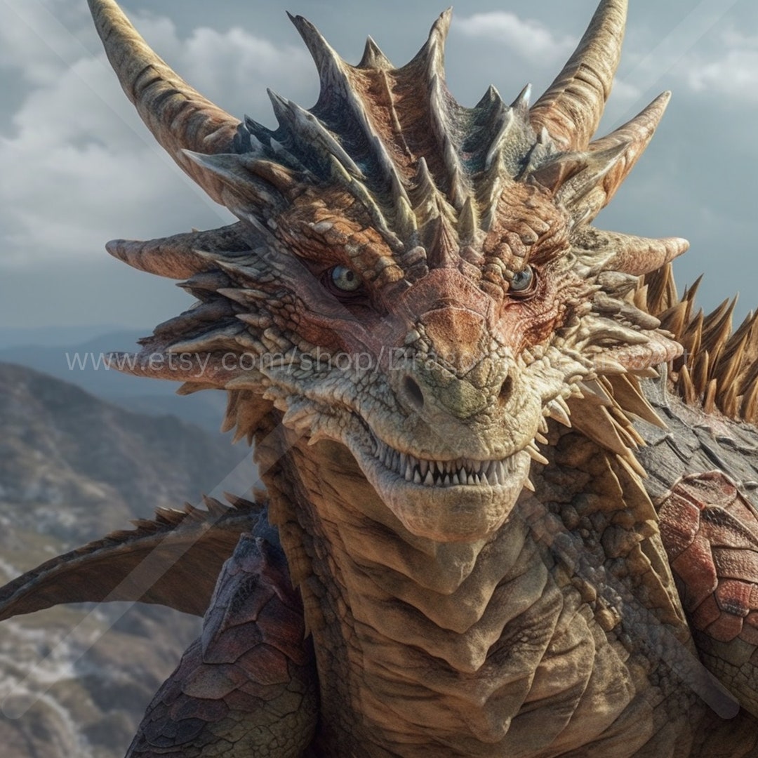 Real Dragon Download: Digital Art, Instant Downloadable Wallpaper ...