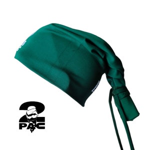 2pac Beanie Tie Green Hip-hop Hat Tupac Inspired by Street Knowledge - Etsy