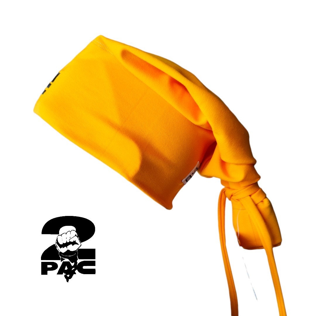 2pac Beanie Tie Yellow Hip-hop Hat Tupac Inspired by Street Knowledge ...