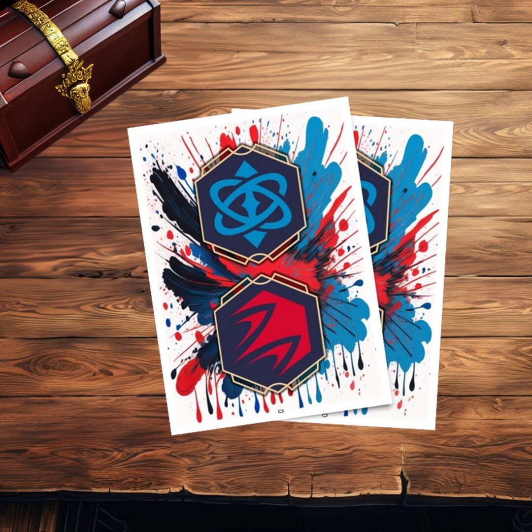 Ruby/sapphire Disney Lorcana Duel Ink 100 Pack Custom Sleeves - Etsy