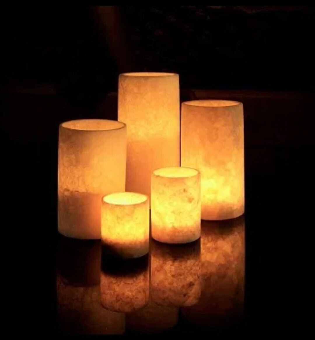 Alabaster Stone, Tea Light Candle Holder, Alabaster Candle Holder ...