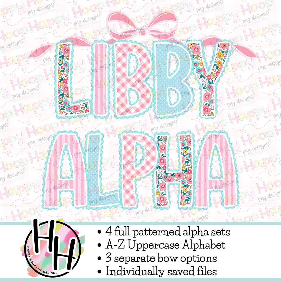 Preppy Pastel Alphabet PNG, Grandmillenial Pastel Alpha, A-Z Full ...