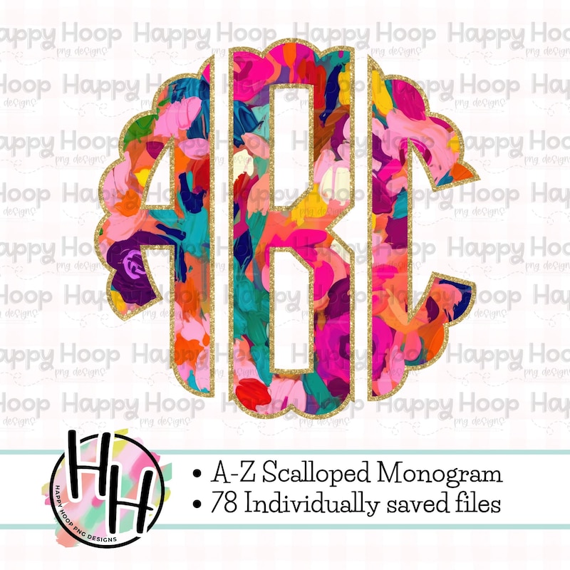 Halloween Split Monogram - Etsy