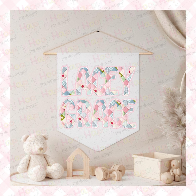 Quilted Patchwork Alphabet PNG, Patchwork Lace Alpha, A-Z Full Alphabet ...