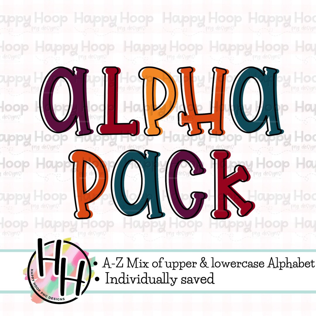Fall Doodle Letters Alpha Pack PNG, Autumn Alphabet Set, Sublimation ...