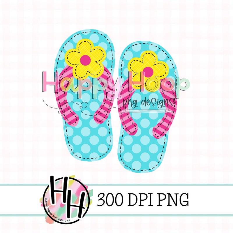 Flower Flip Flops - Etsy