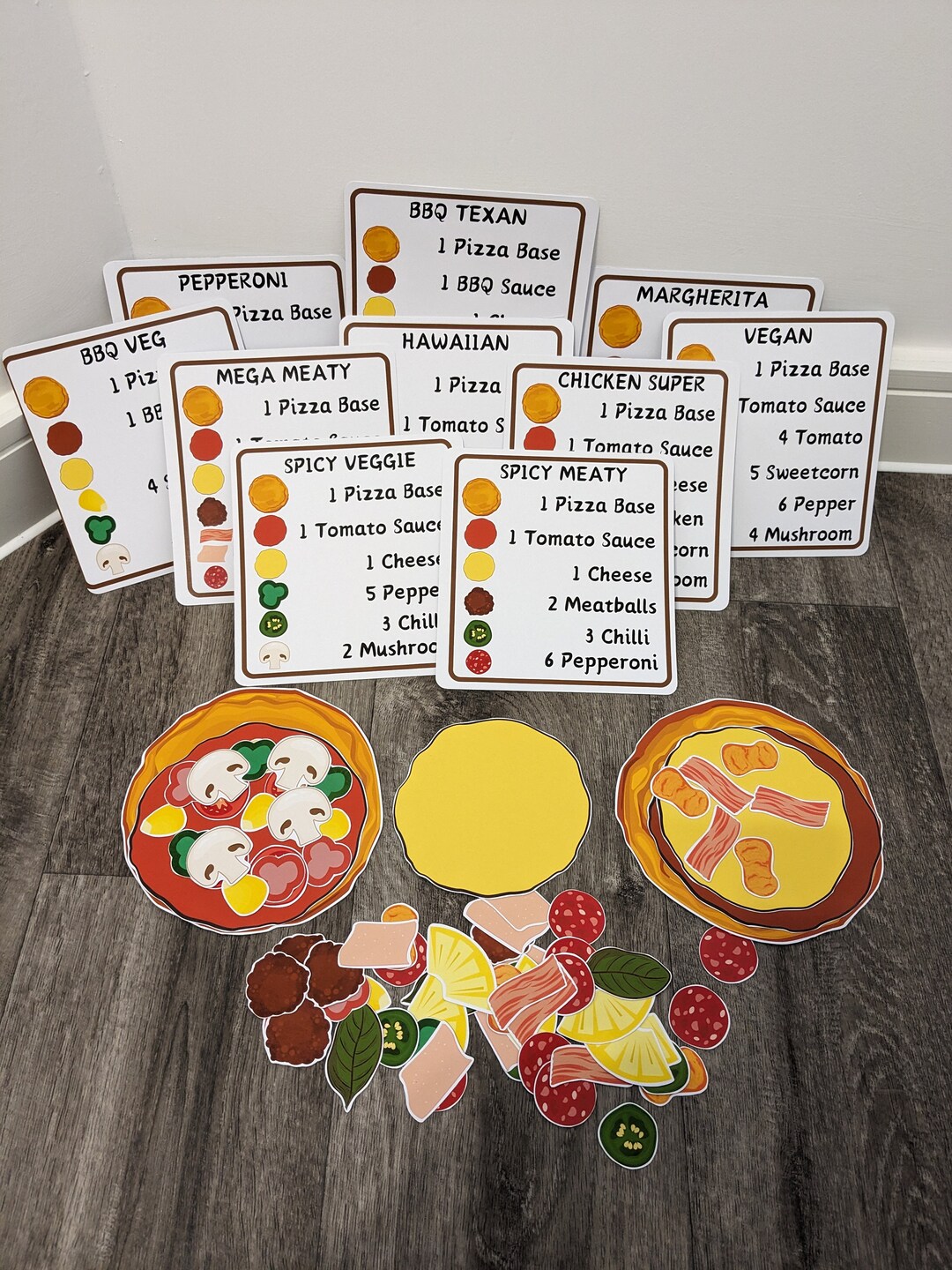 Pizza Making Counting Activity Preschool Early Years Pizza Topping ...