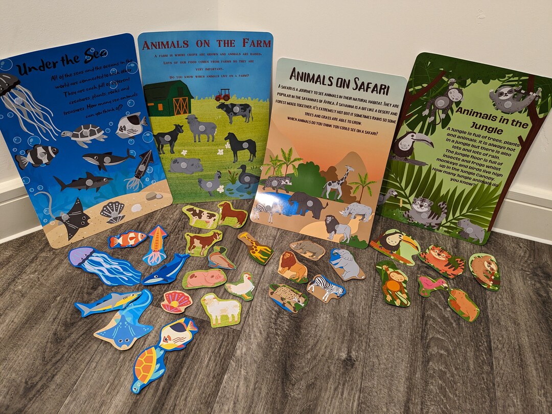 Animal Habitats Worksheets Preschool Early Years Shadow Matching Safari ...