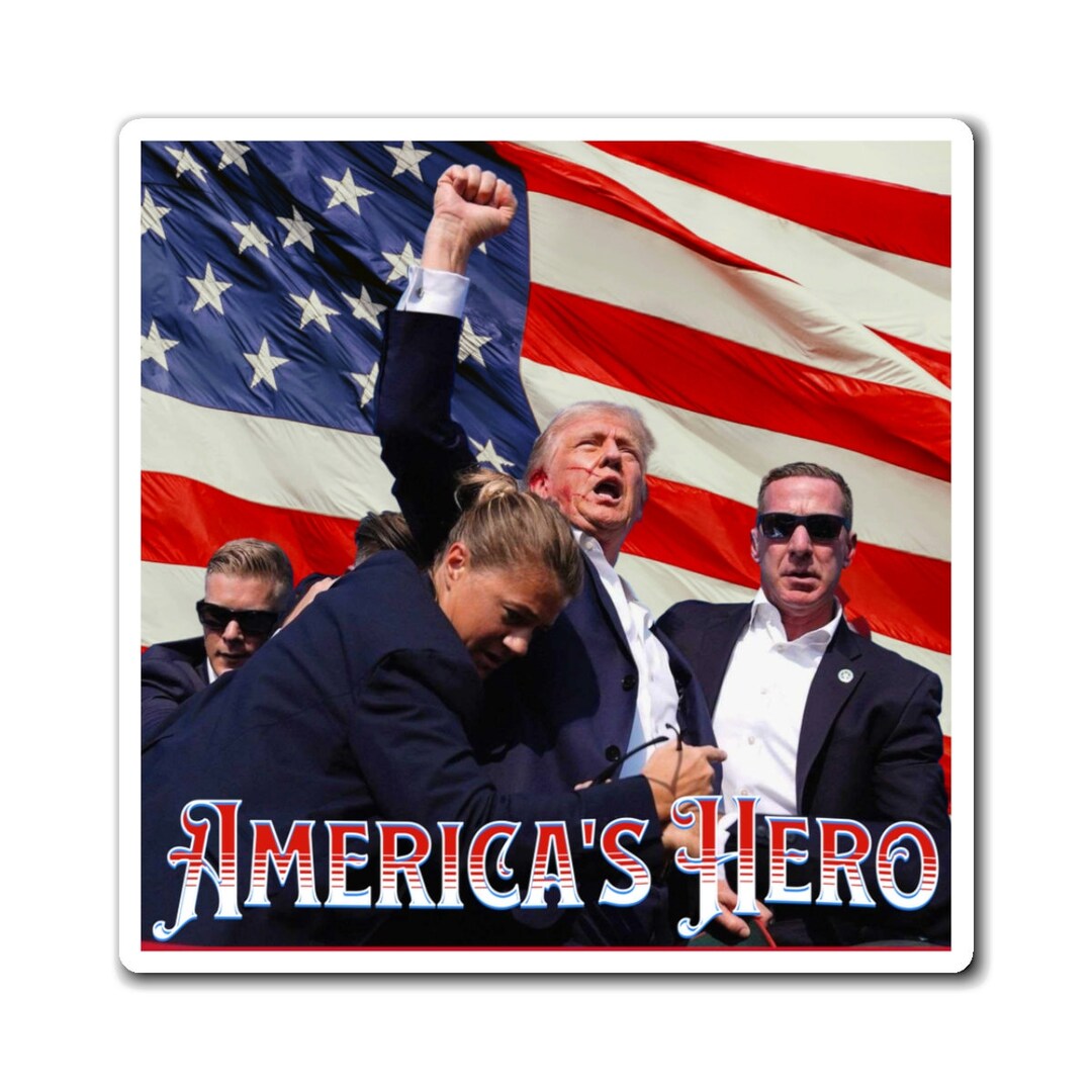 Trump Rally Pennsylvania Fist Pump Magnet, Lets Make American Great ...