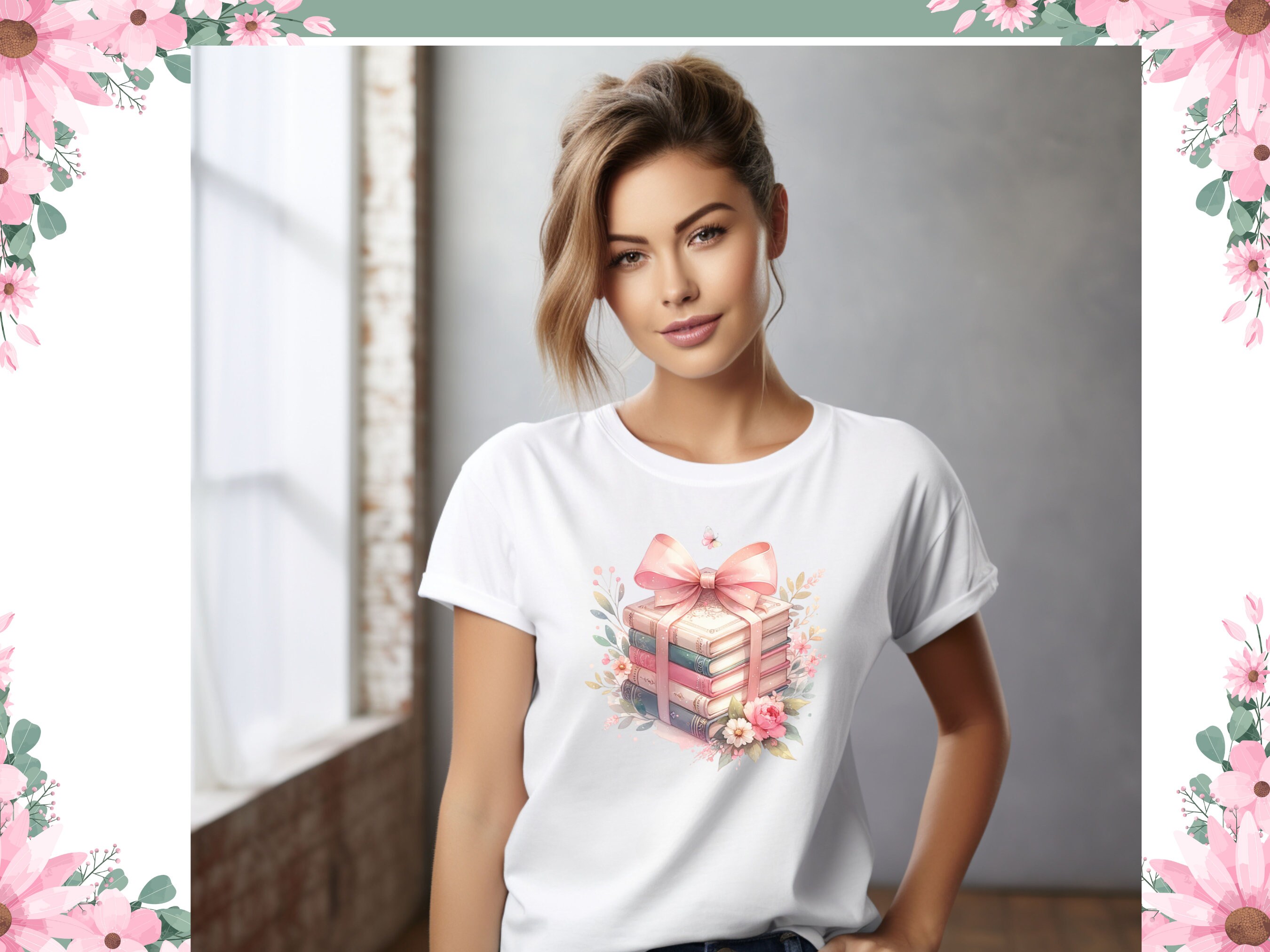 Coquette Bundle of Books Png, Coquette Book With Bow, Coquette Book ...