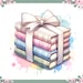 Coquette Bundle of Books Png, Coquette Book With Bow, Coquette Book ...