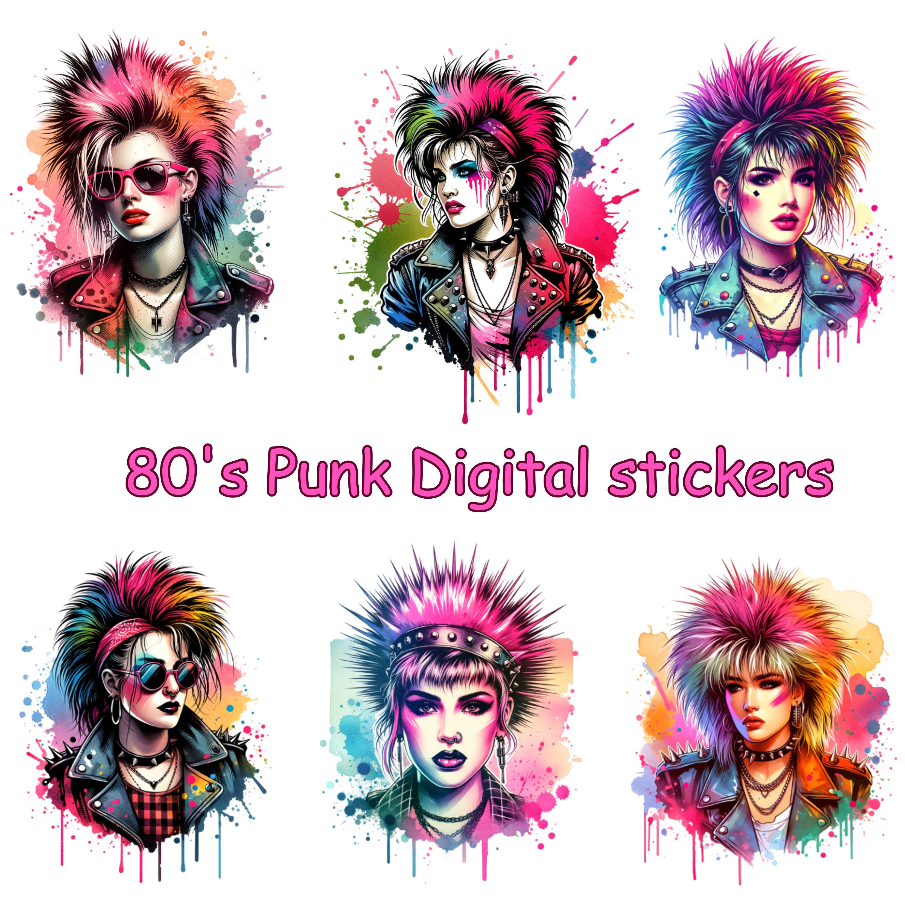 80s Digital Stickers for Digital Planners, Retro Digital Stickers ...
