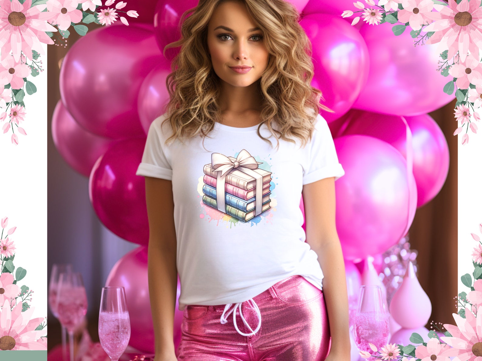 Coquette Bundle of Books Png, Coquette Book With Bow, Coquette Book ...