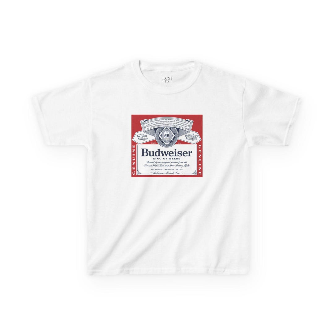 Budweiser Baby Tee Aesthetic Retro Vintage Tee Iconic Tshirt Cute Top ...