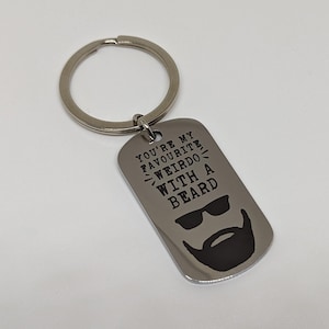 You're My Favourite Weirdo With a Beard - Personalised Stamped Effect ...