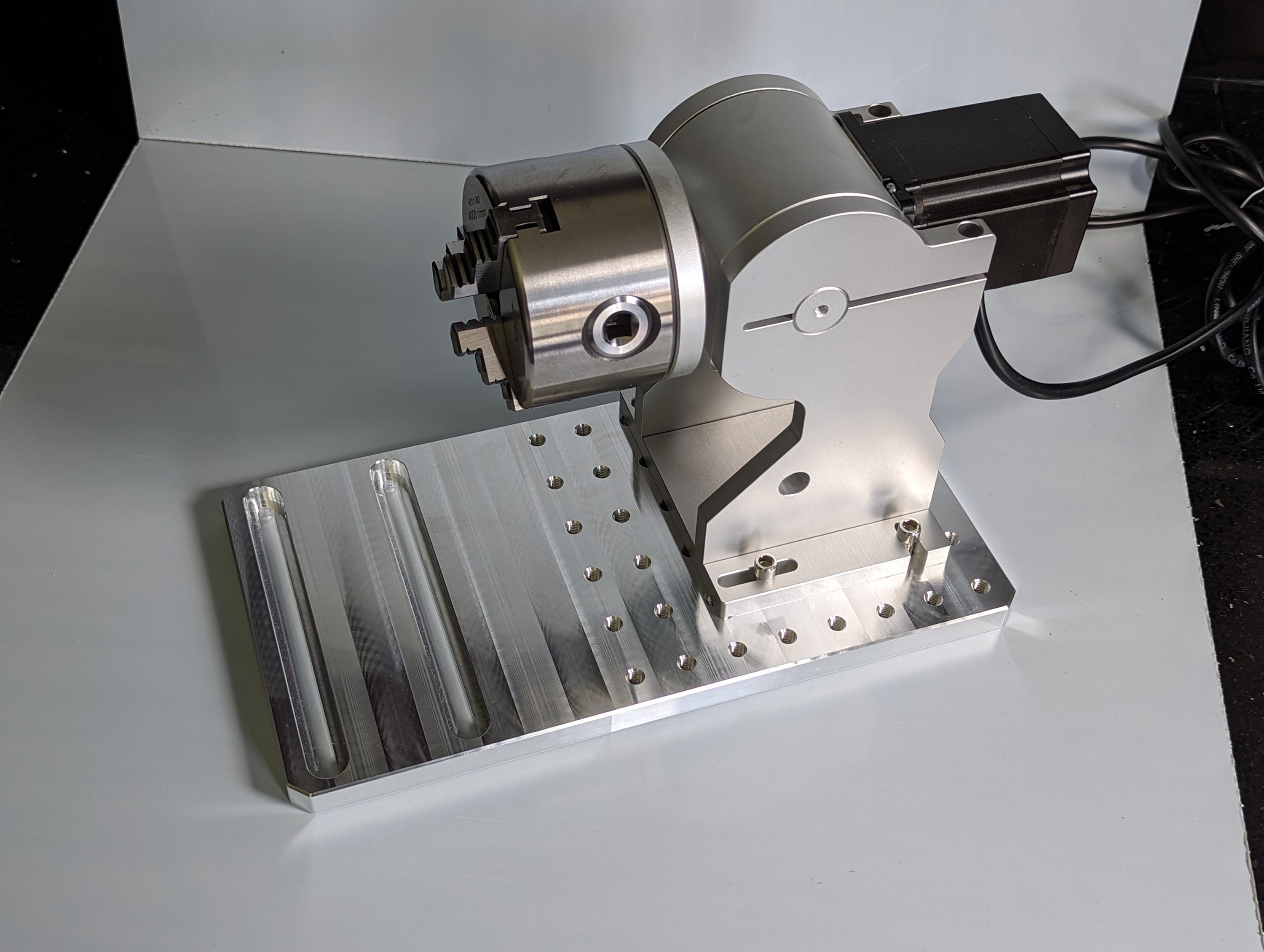 Fibre / Fiber Laser Galvo Rotary Extension Adapter / Fixture Plate ...