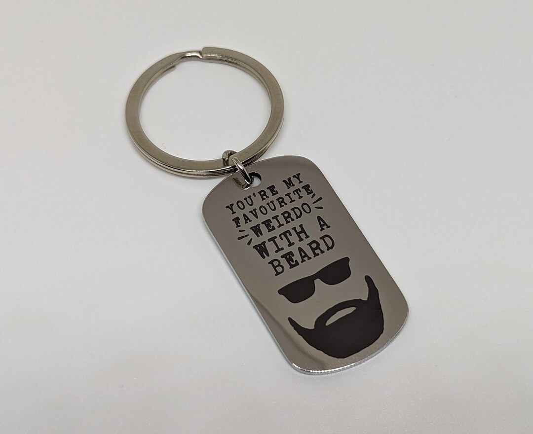 You're My Favourite Weirdo With a Beard - Personalised Stamped Effect ...