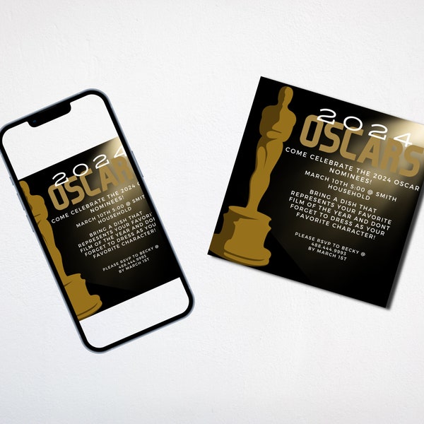 Oscar Invitation - Etsy