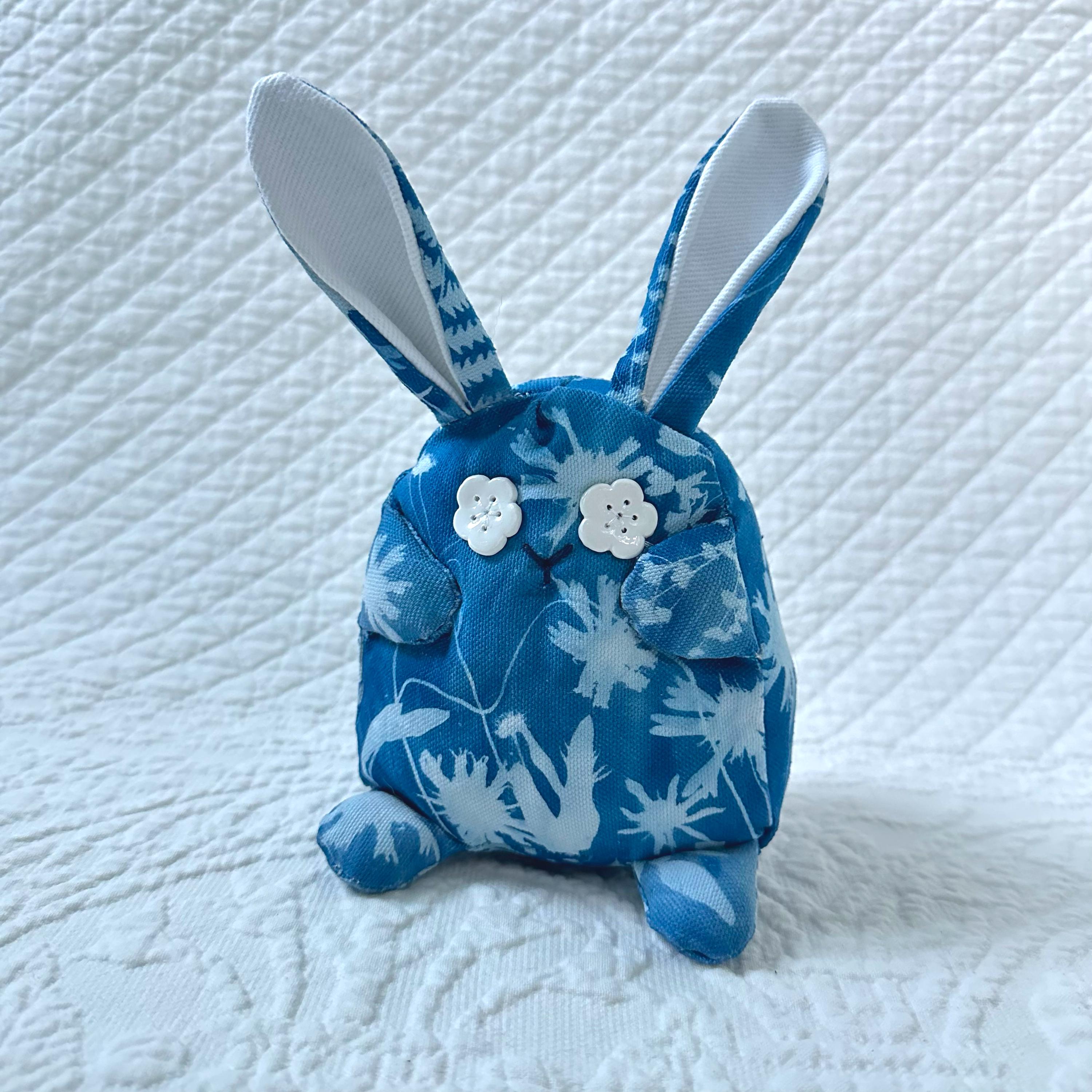 Bunny Cyanotype Stuffed Animal - Etsy
