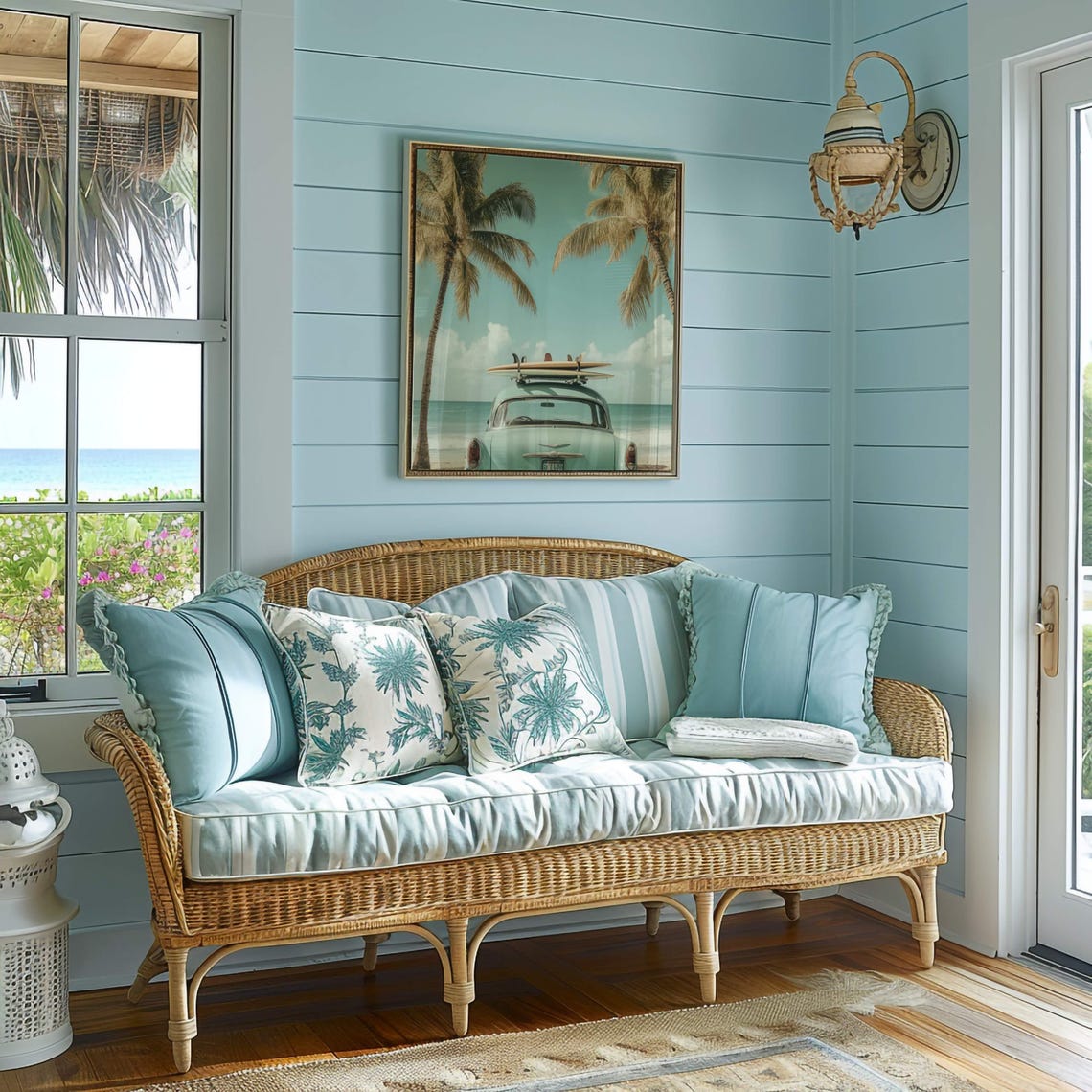 Surfboard Wall Art, Coastal Beach Decor Wall Art Print, Beach Home ...