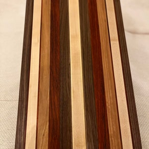 Cutting Board the copper Large Size Made of Walnut, Padauk, Maple and ...