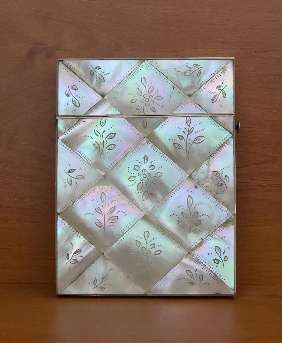 1900s Edwardian/victorian Calling Card Case, Mother of Pearl, Visitor ...
