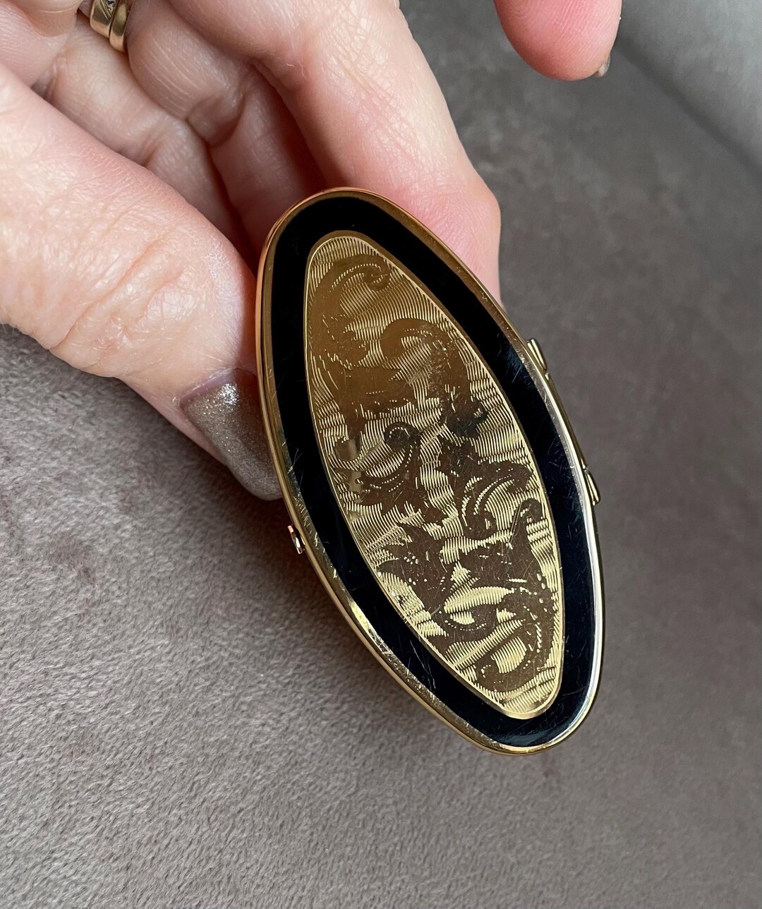 1980s Stratton Black and Gold Lip View, Lipstick Holder, Handbag Mirror, Vintage Gift - Etsy