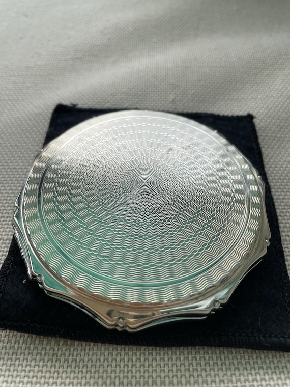 1960s Kigu Silver Tone Monogram Compact, Initial W, M… - Gem