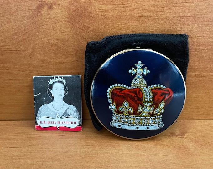 Vintage Stratton 1953 Limited Edition Queen Elizabeth II Coronation ...