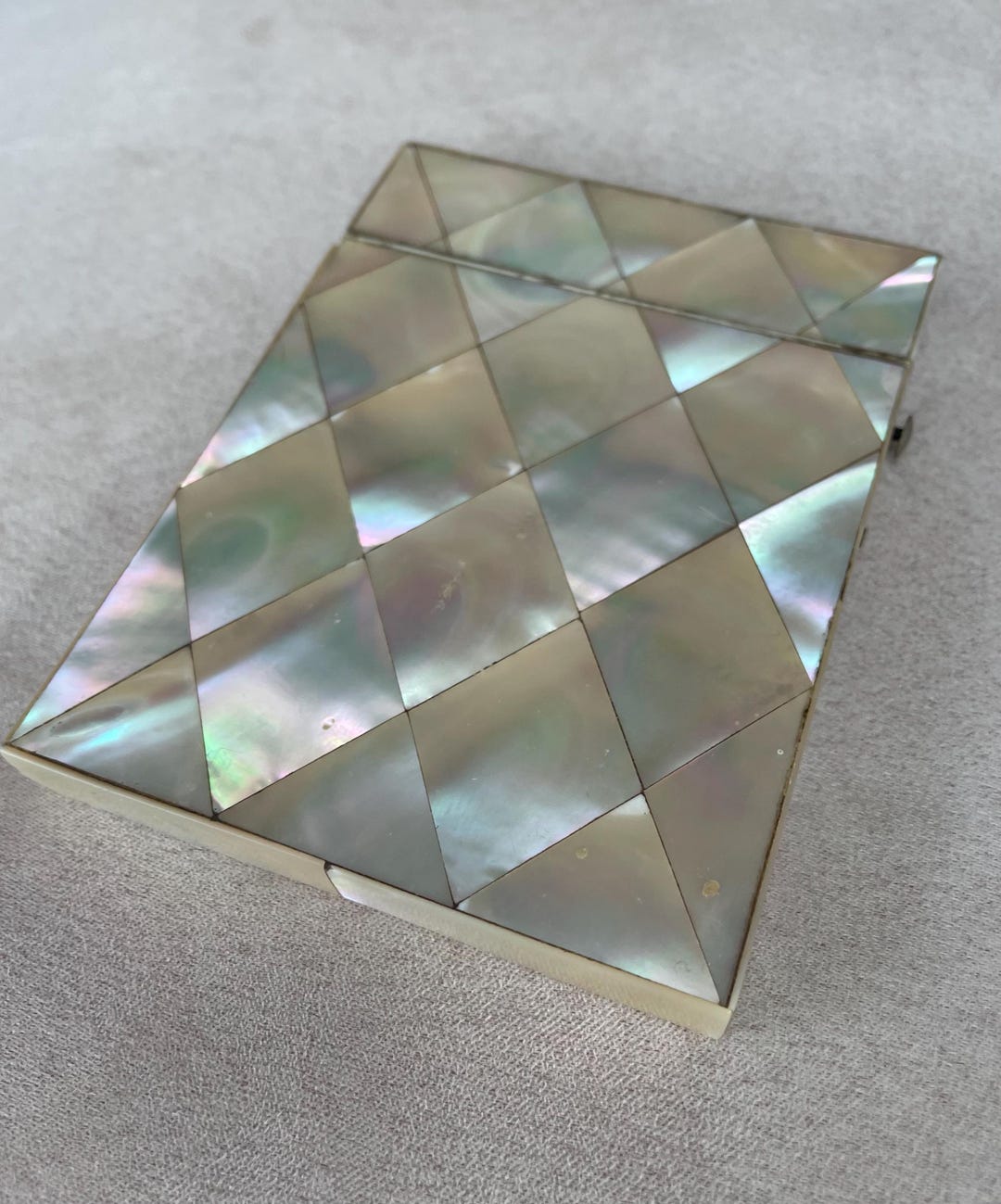 1900s Edwardian/victorian Calling Card Case, Mother of Pearl, Visitor ...