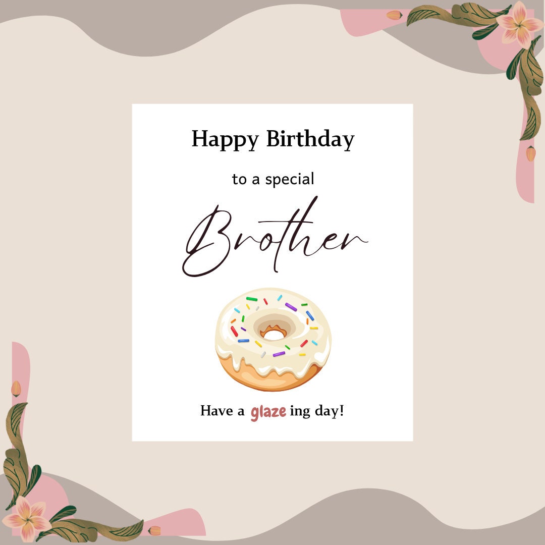 Happy Birthday to a Special Brother, Personalised Birthday Card for ...