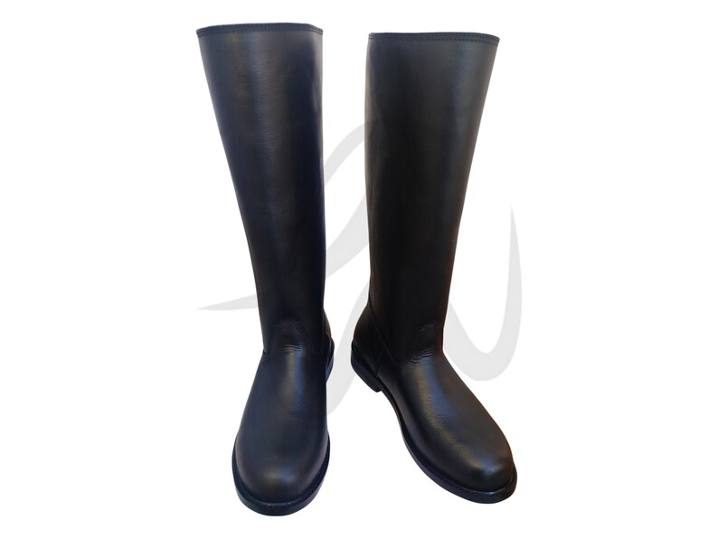 Men's Black Horse Riding Boots | English Equestrian Shoes | Handmade ...