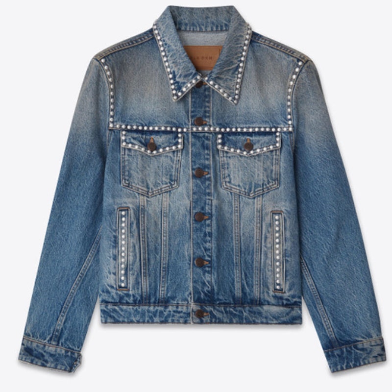 Studded Denim Jacket - Etsy